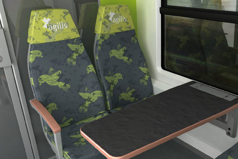 The agilis fleet is forming - consistent branding for the trains ...